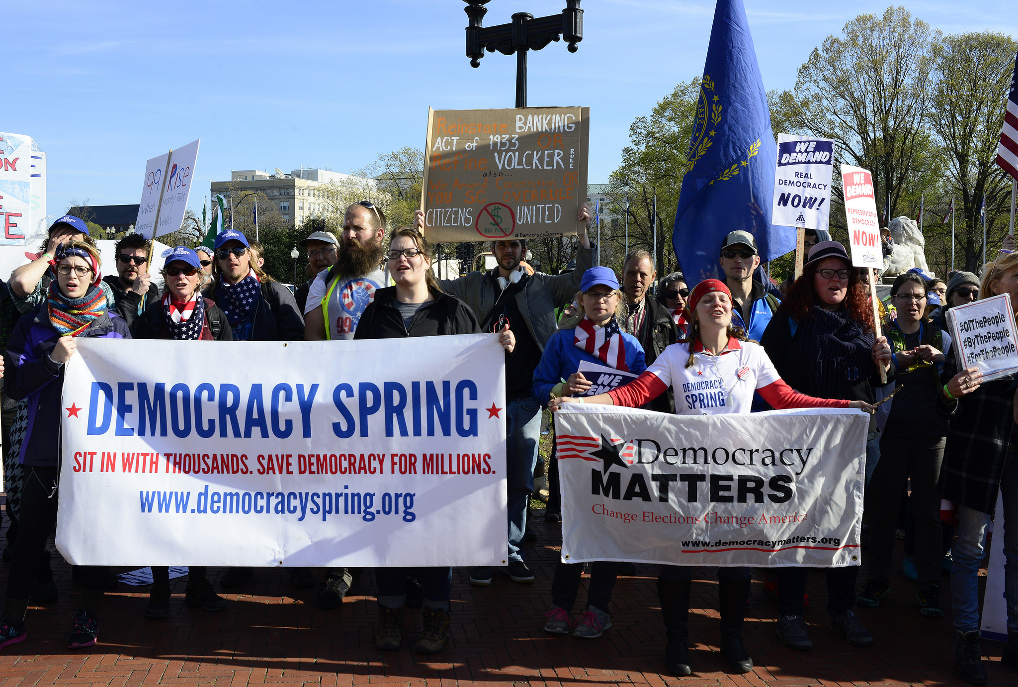 Week-long Democracy Spring protests in D.C.; more than 600 activists ...